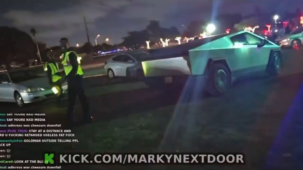 Video - Parking security defends Clavicular after he runs over stream ...